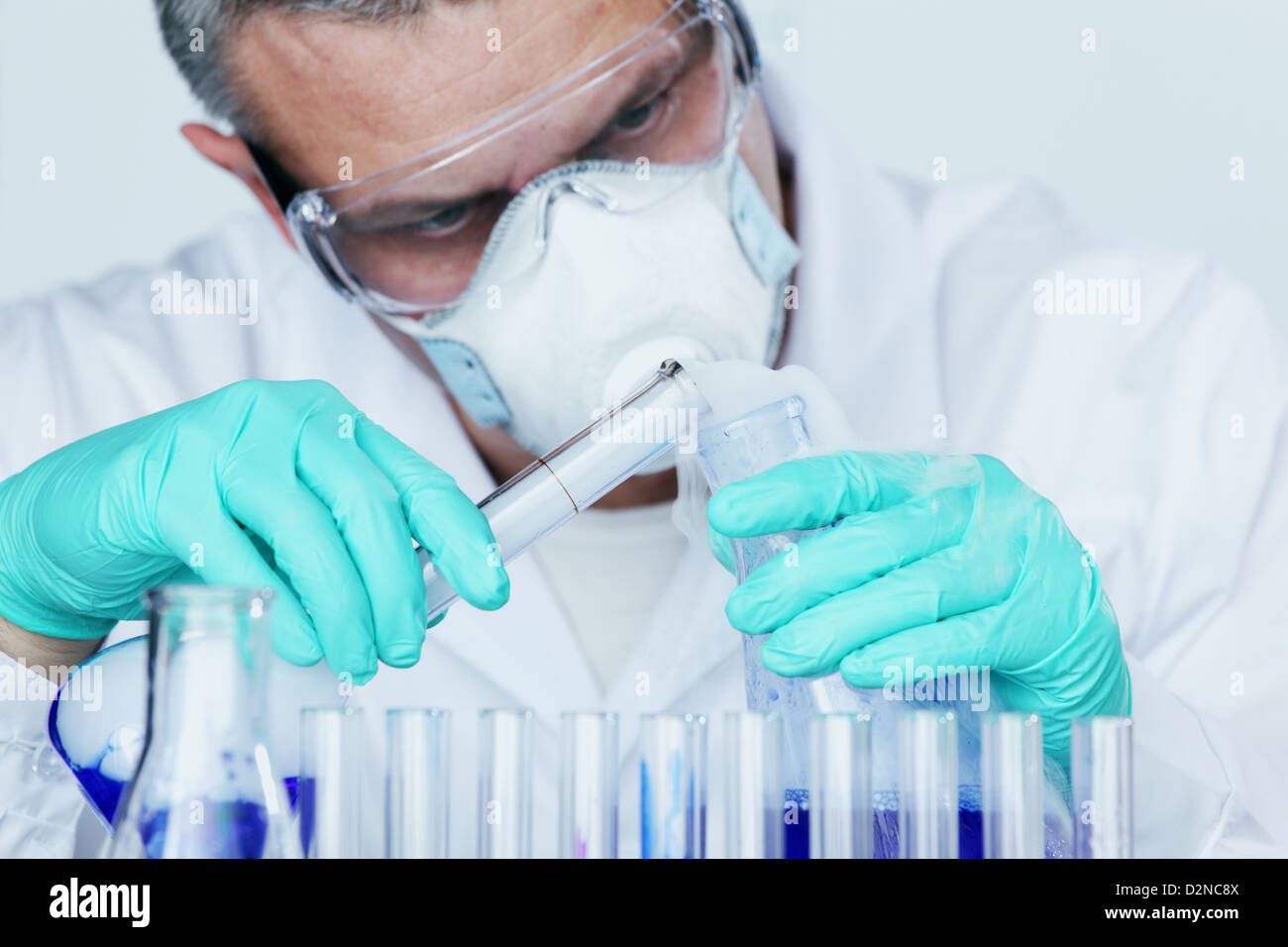 Chemistry Scientist conducting experiments in laboratory Stock Photo ...