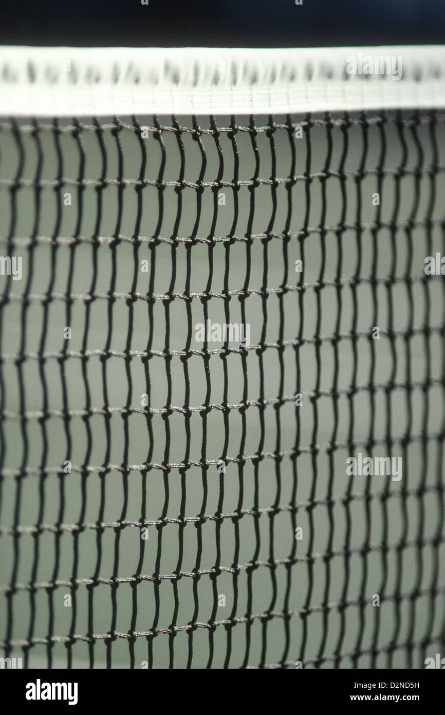 Detail of tennis court net Stock Photo - Alamy