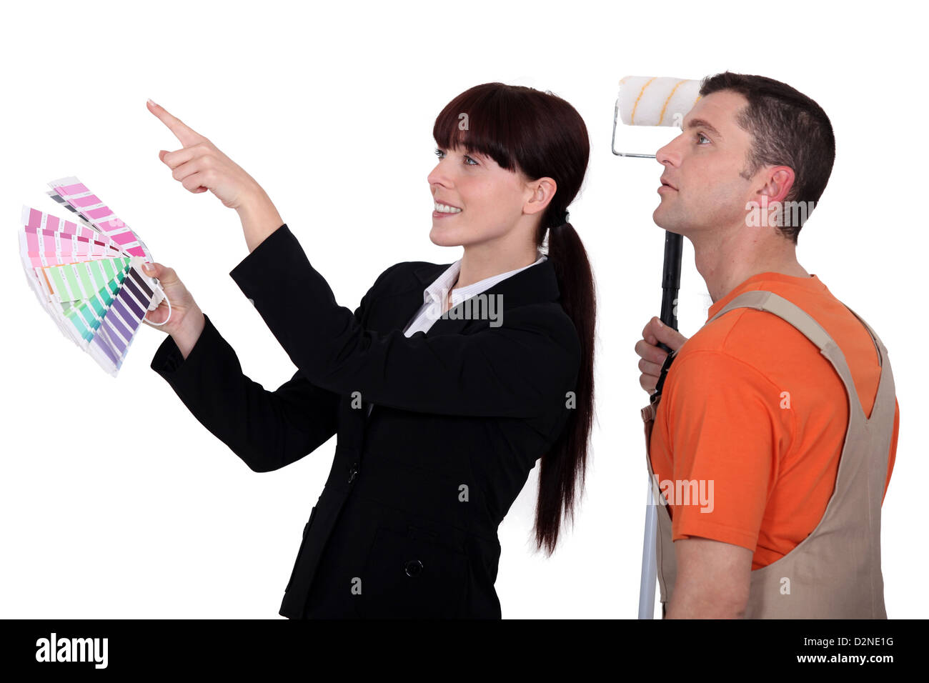 Choosing a color Stock Photo - Alamy