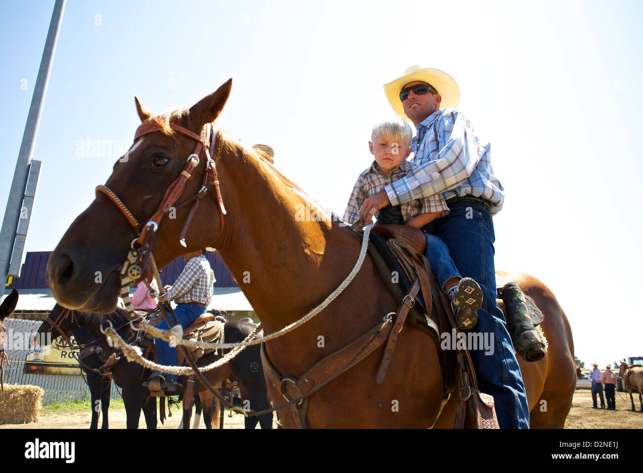Father son rodeo hi-res stock photography and images - Alamy