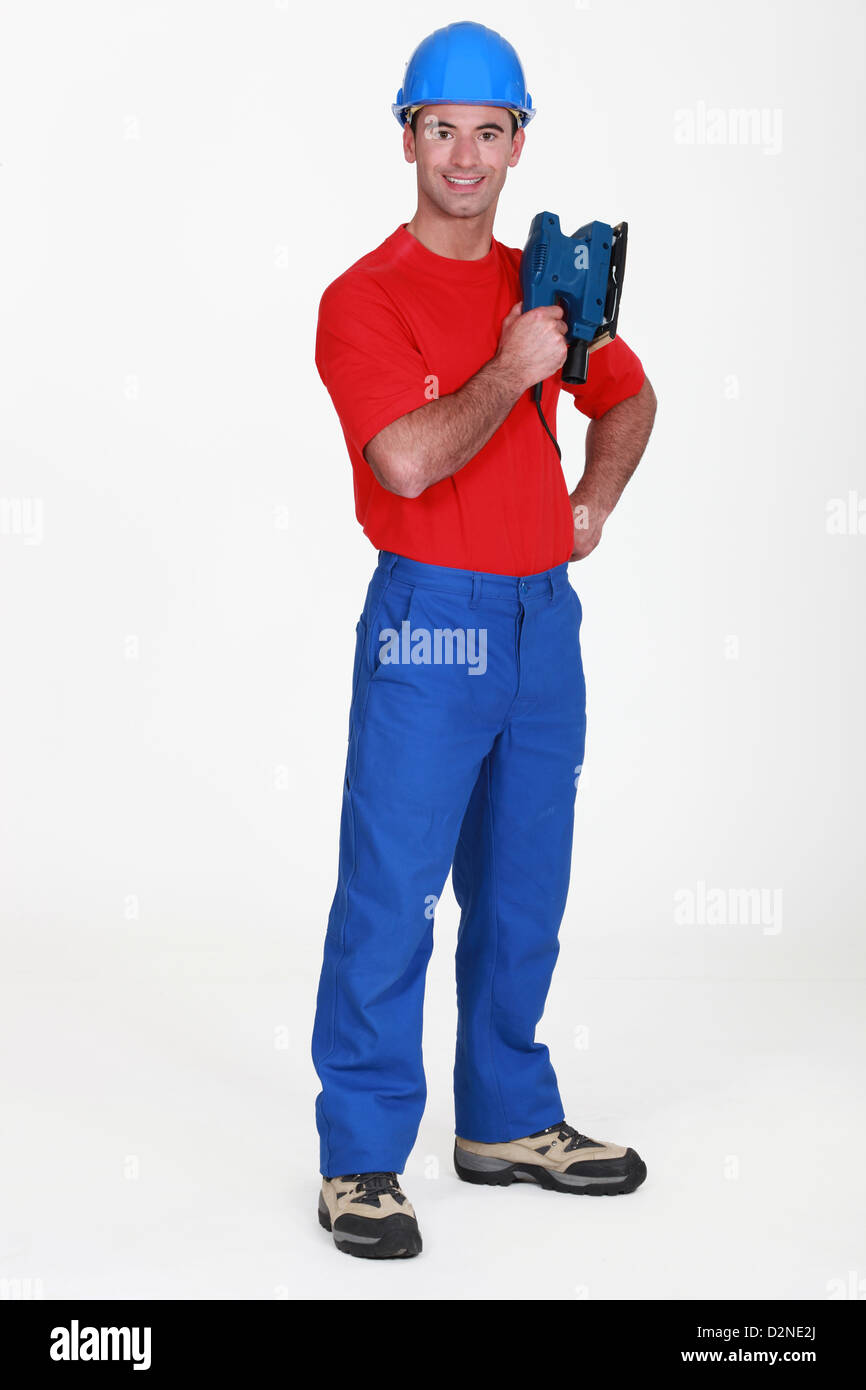 Man holding a jigsaw Stock Photo - Alamy