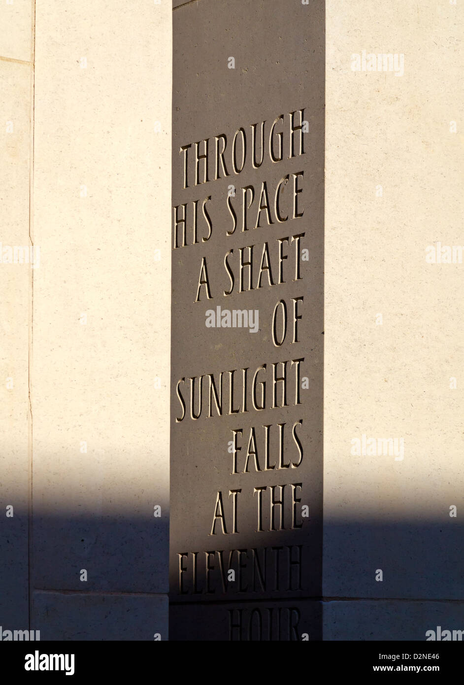 Inscription on wall at Armed Forces Memorial area of National Memorial ...