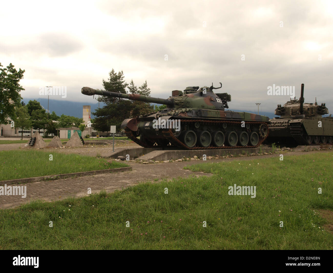 The Panzer 68/88, a Swiss-made armored tank, features modifications ...