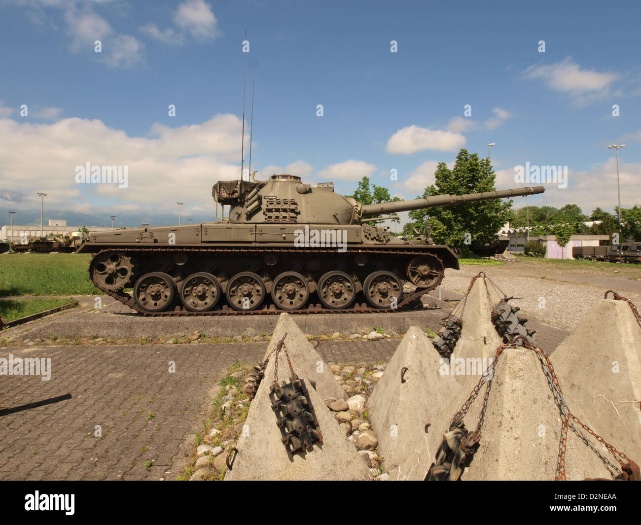 The Panzer 61 is a Swiss-made tank used primarily by the Swiss Army ...