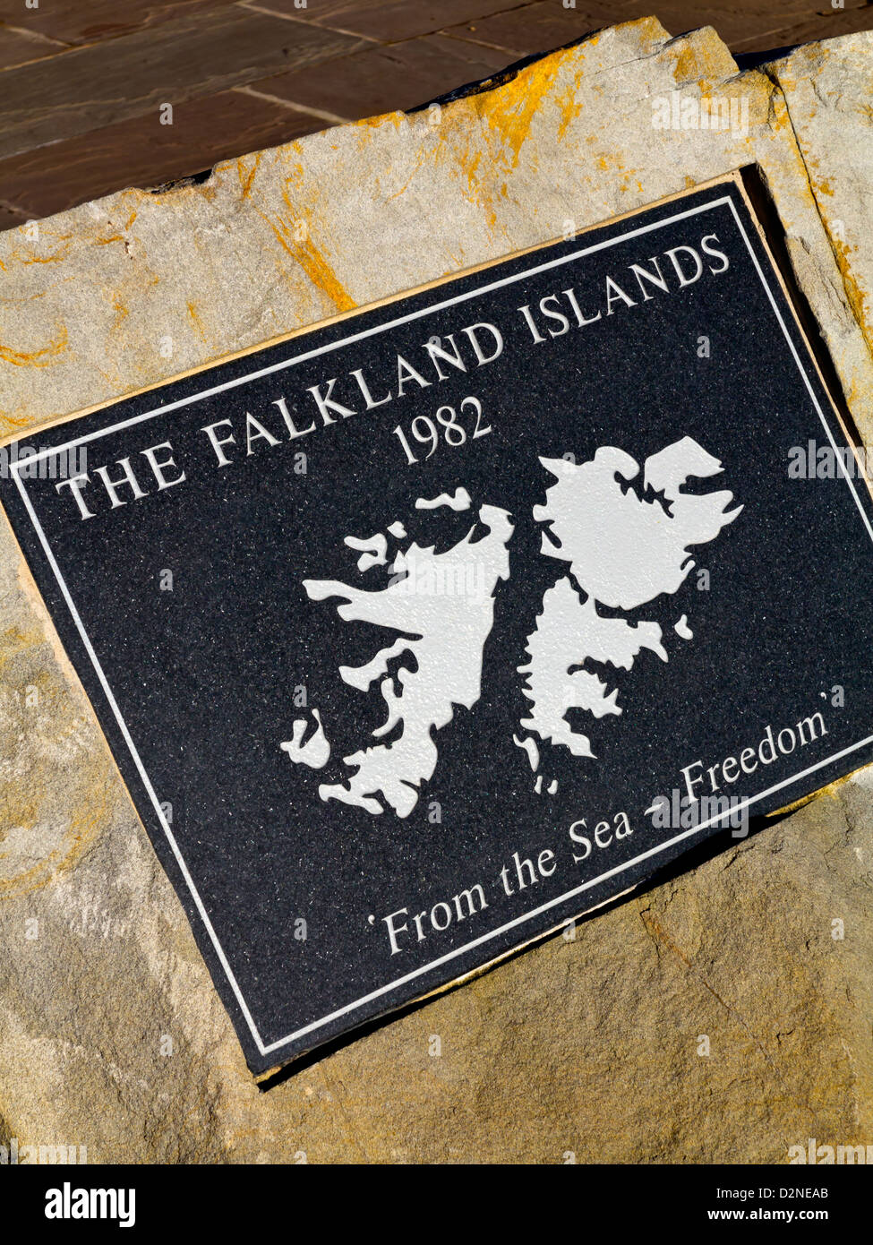 Falklands War Memorial at the National Memorial Arboretum Alrewas ...