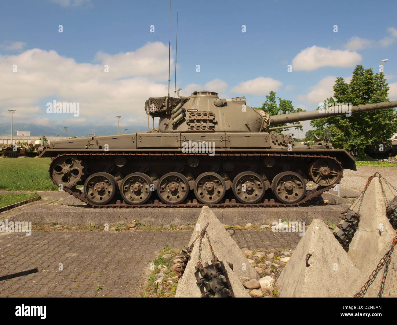 The Panzer 61 is a Swiss-made main battle tank, known for its advanced design and performance ...