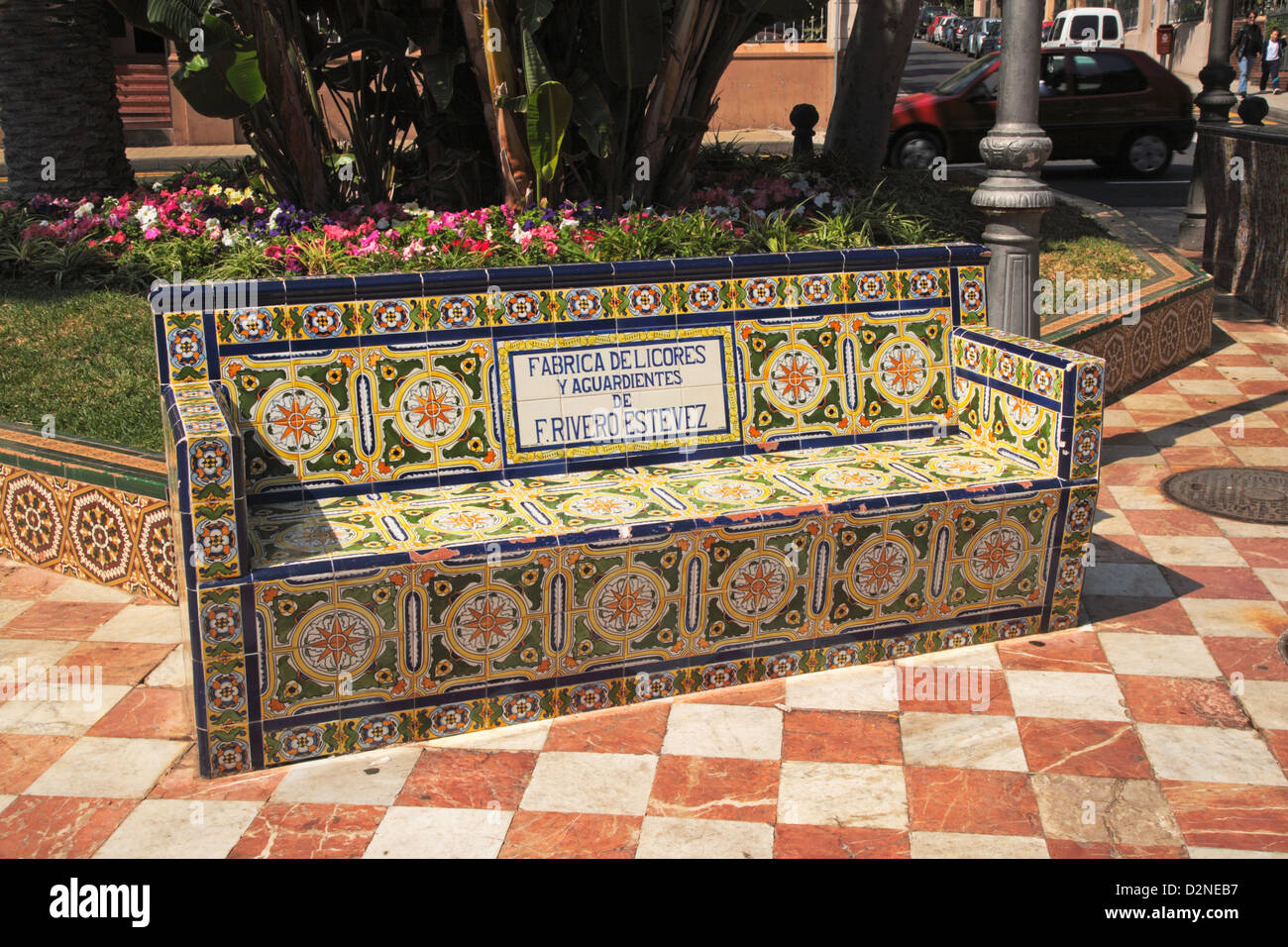 bench on the street Stock Photo - Alamy