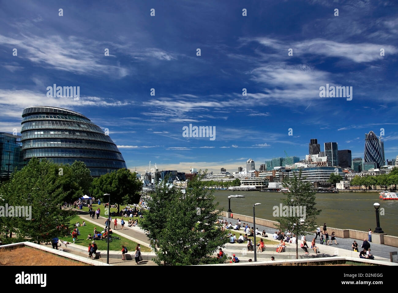 The London Assembly Building, (City Hall), South Bank, London City ...