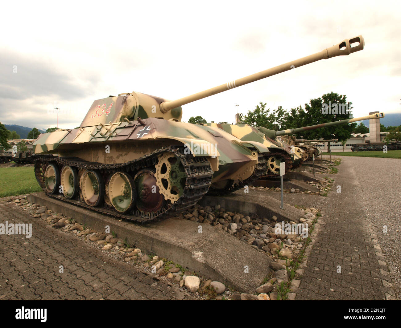The Panther Ausf D, a German World War II tank, is equipped with the ...