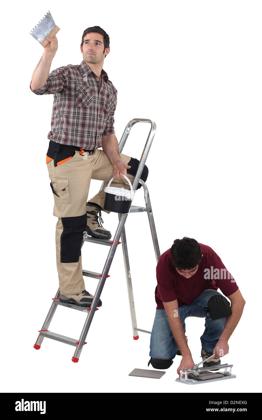 Teamwork house wall Cut Out Stock Images & Pictures - Alamy