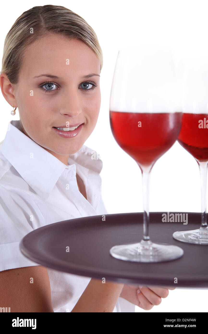 Fancy dinner waitress hi-res stock photography and images - Alamy