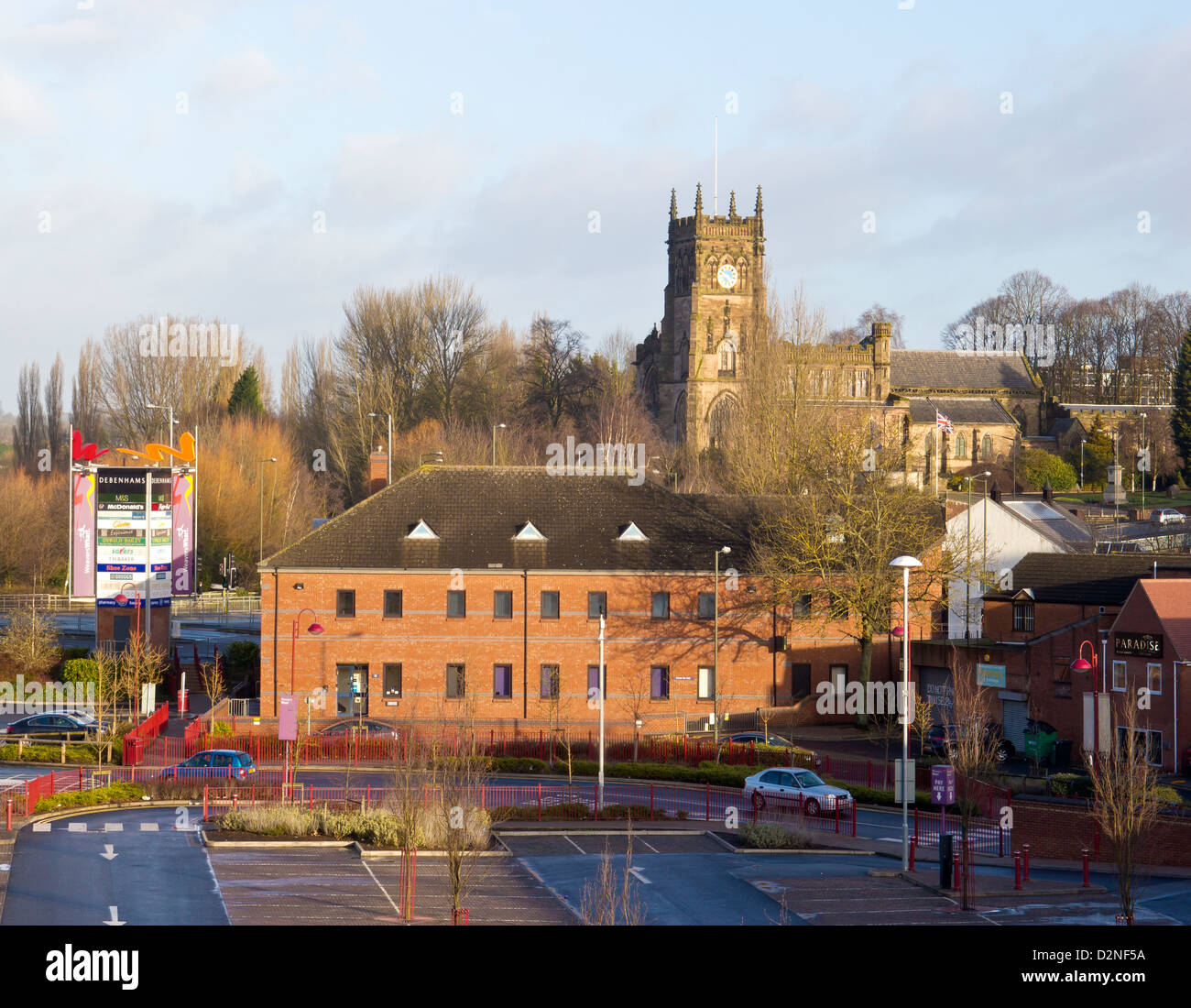 Kidderminster England St Marys and All Saints Church. Old and New Stock ...