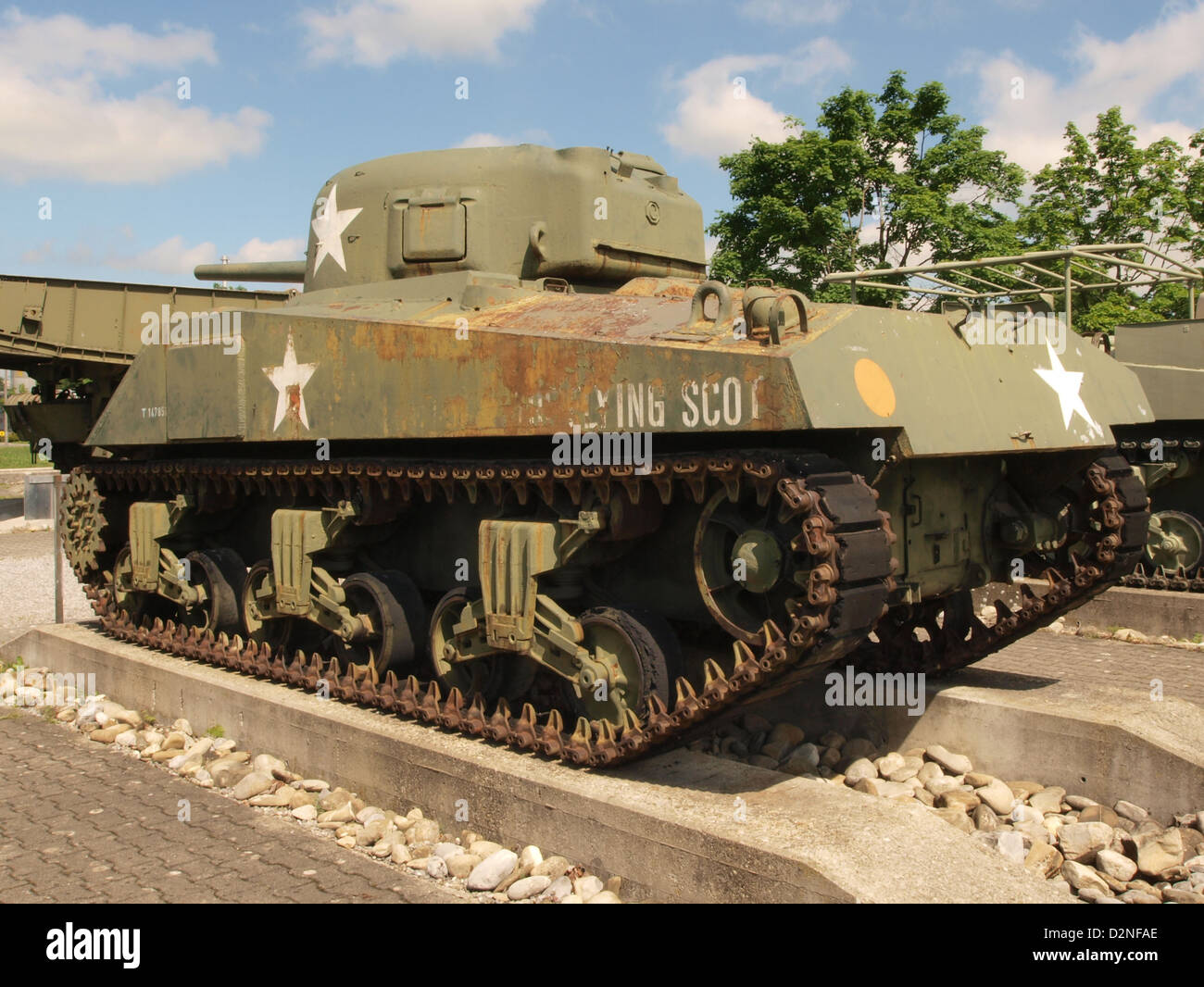 M4 A4 Sherman 'The Flying Scot' Stock Photo - Alamy