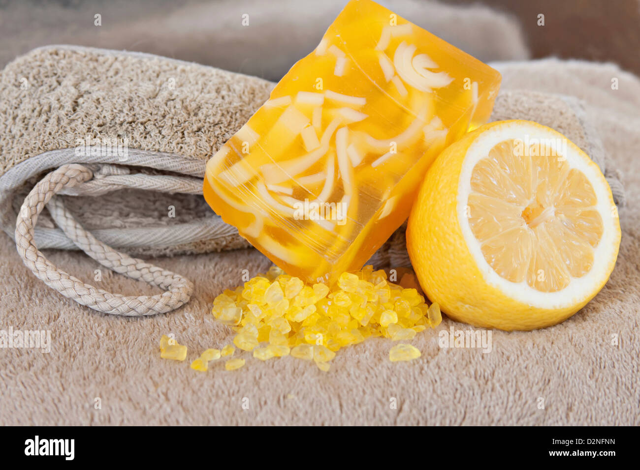Lemon scented soap hi-res stock photography and images - Alamy