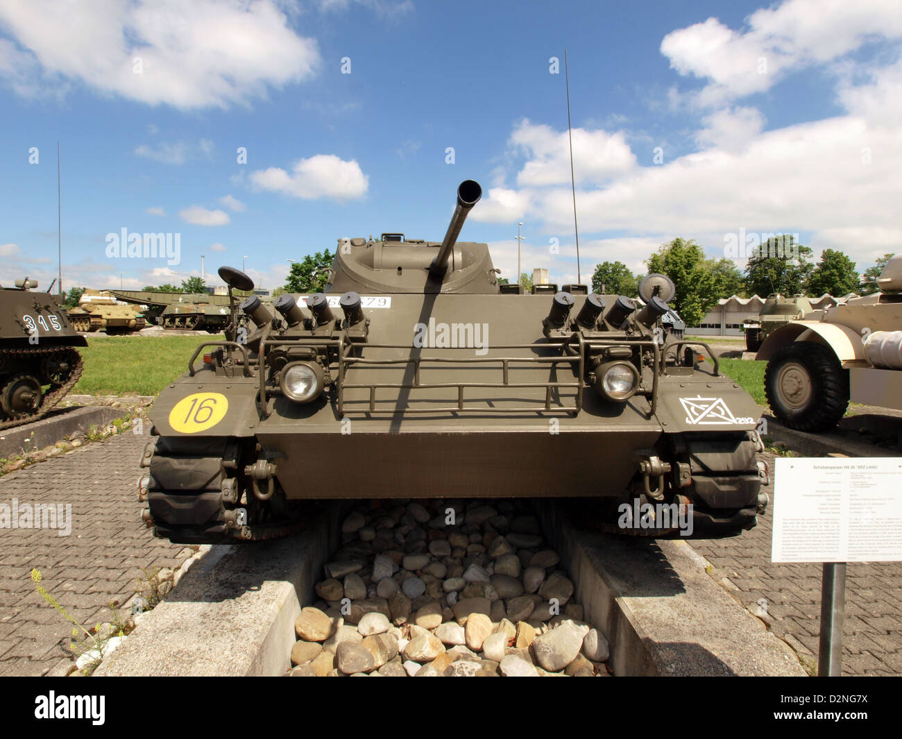 The HS 30 'SPZ Lang' tank, a German infantry fighting vehicle used ...