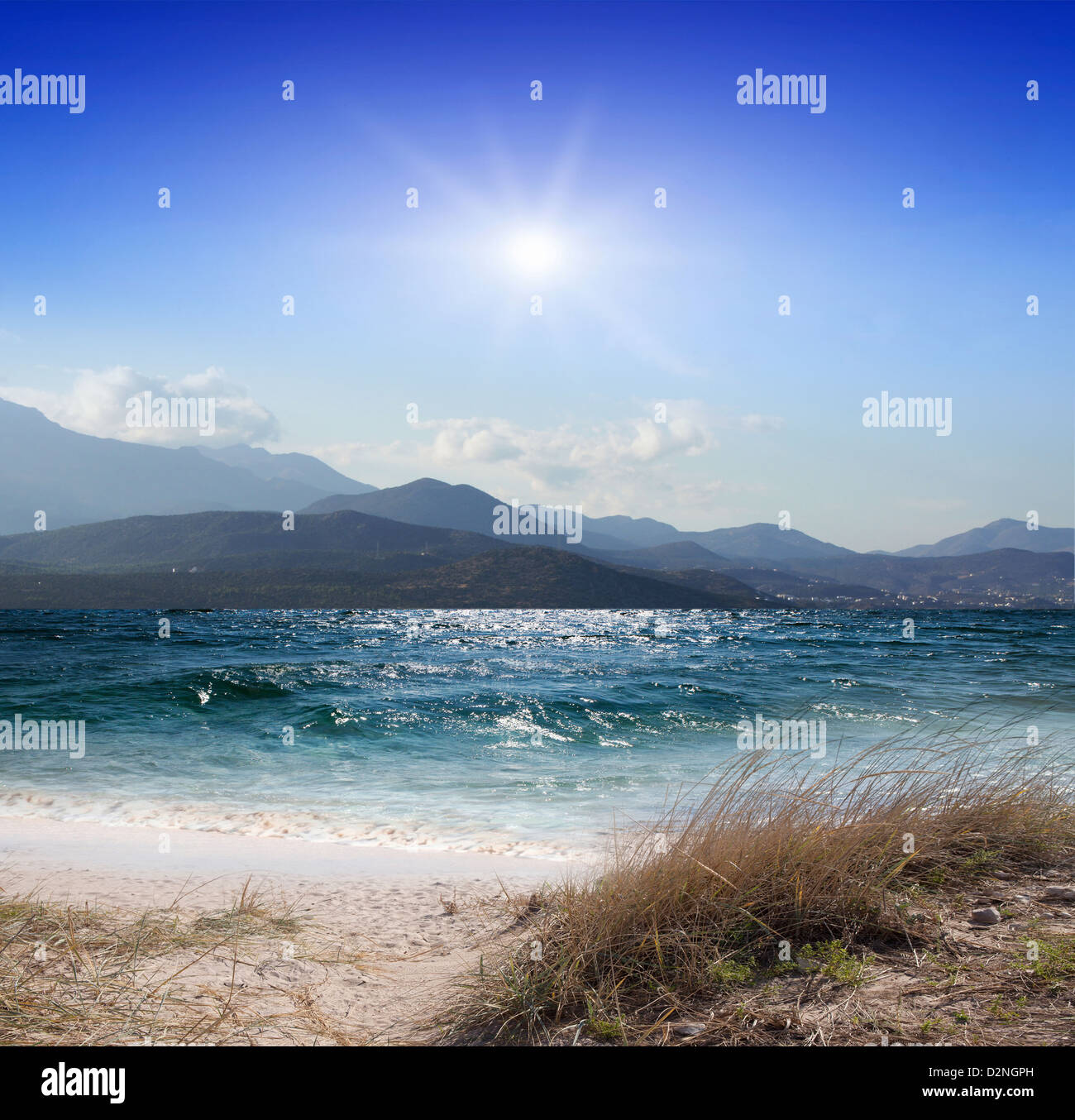blue ocean on a summer day Stock Photo - Alamy