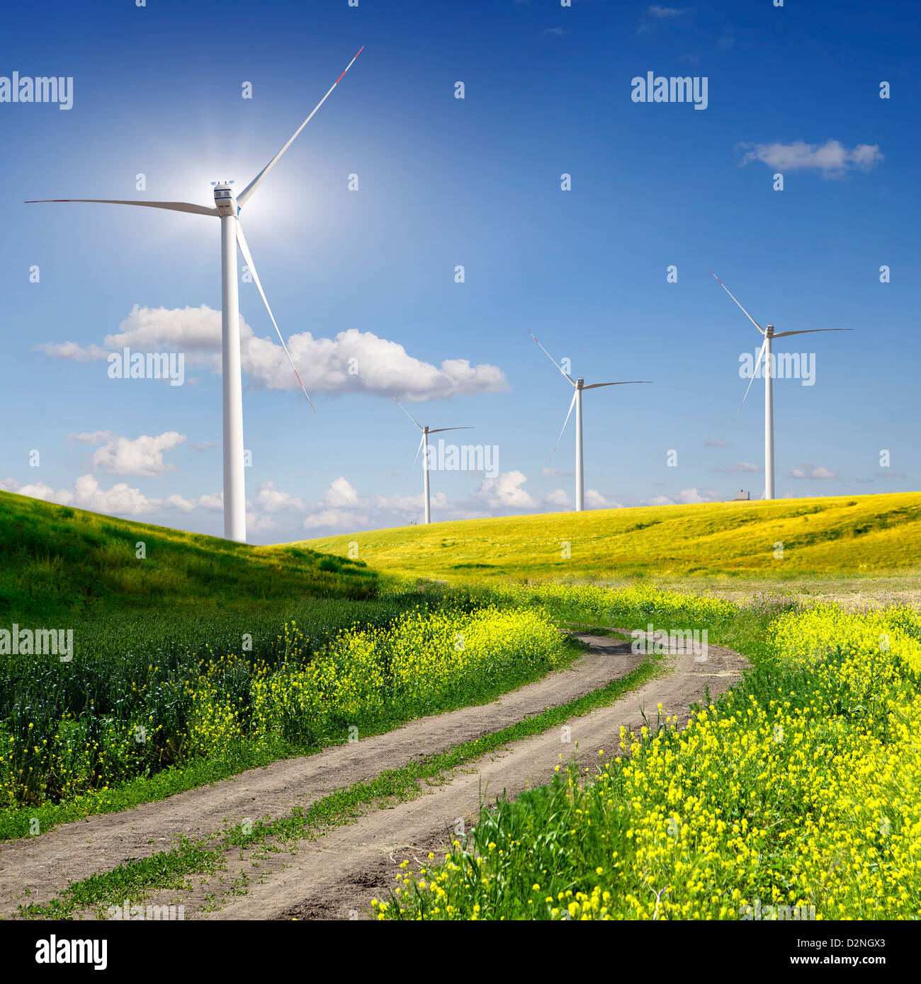 Rural wind power tower hi-res stock photography and images - Alamy