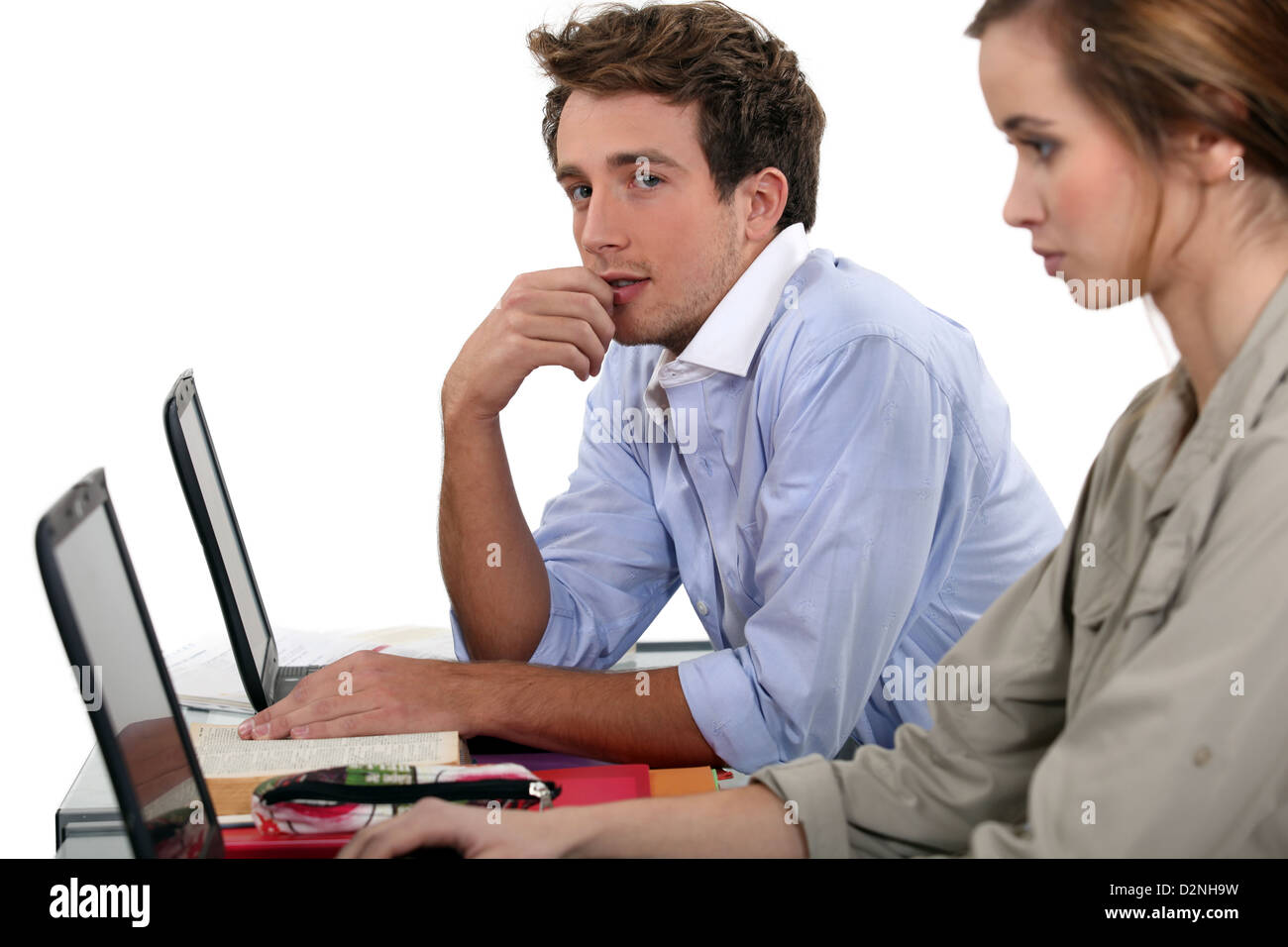 Man glancing at the camera Stock Photo - Alamy