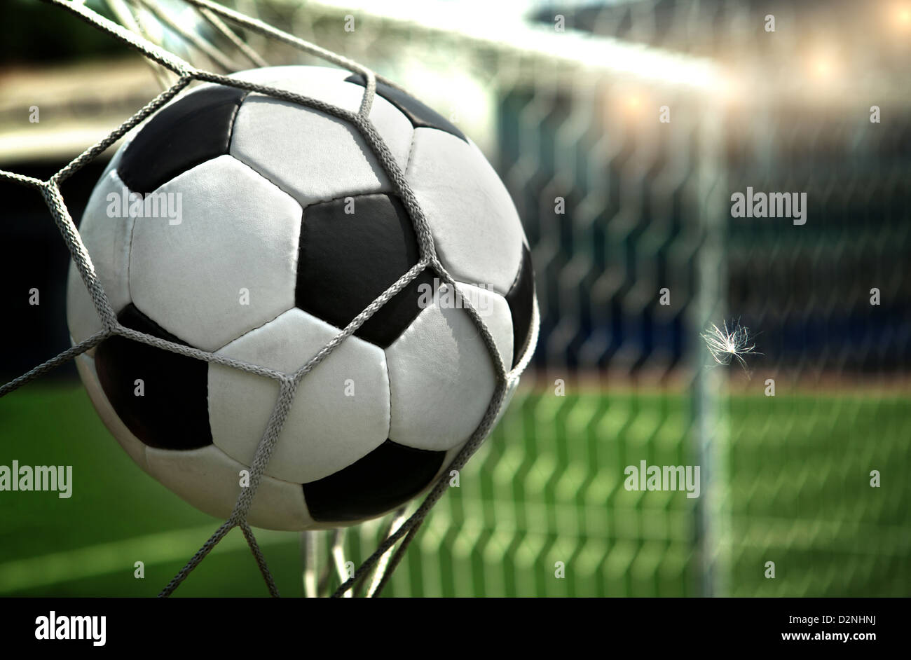 Football Ball Flies Net Gate High Resolution Stock Photography and ...