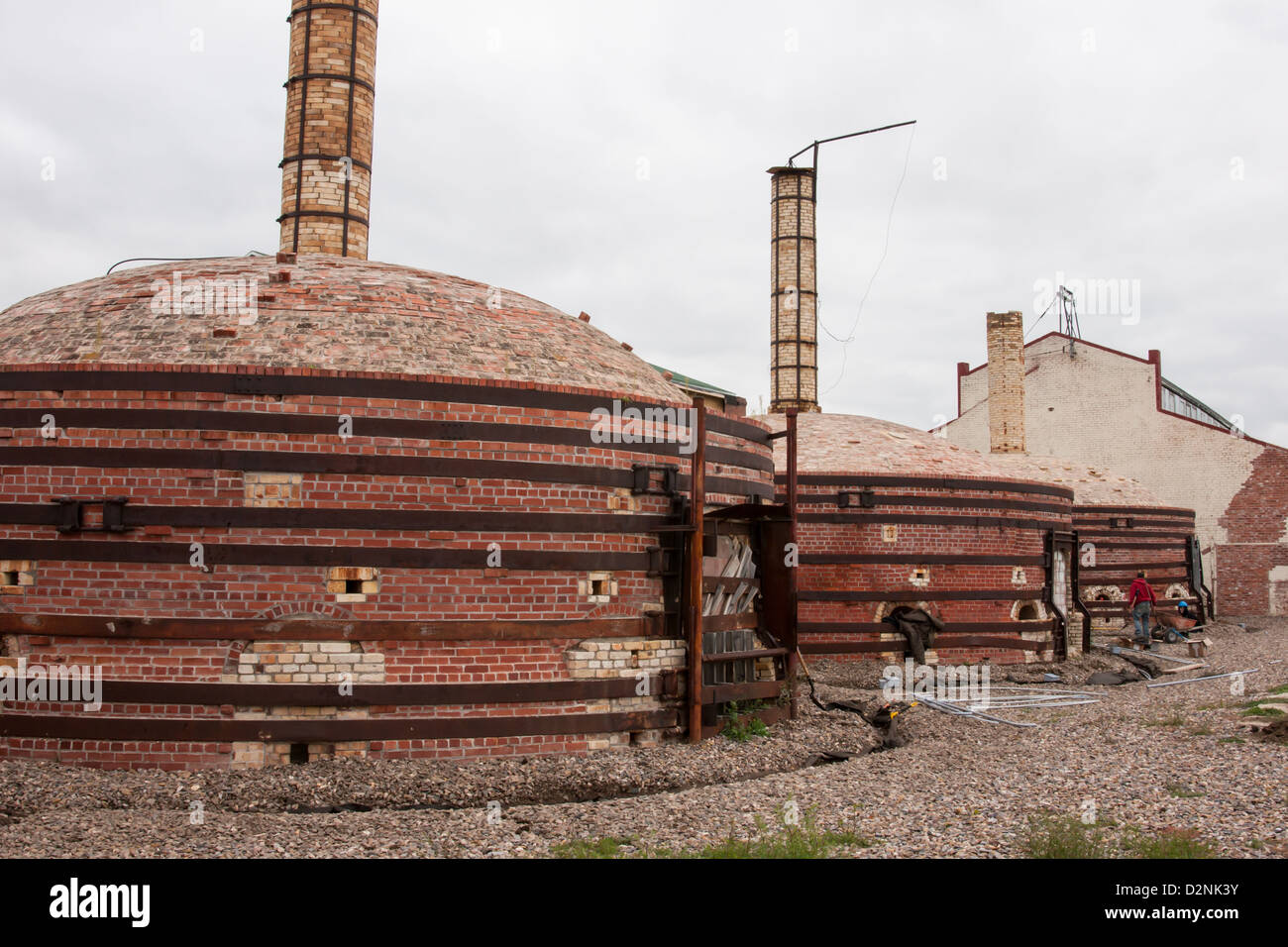 Medalta Pottery Museum kilns Medicine Hat, Alberta Stock Photo - Alamy