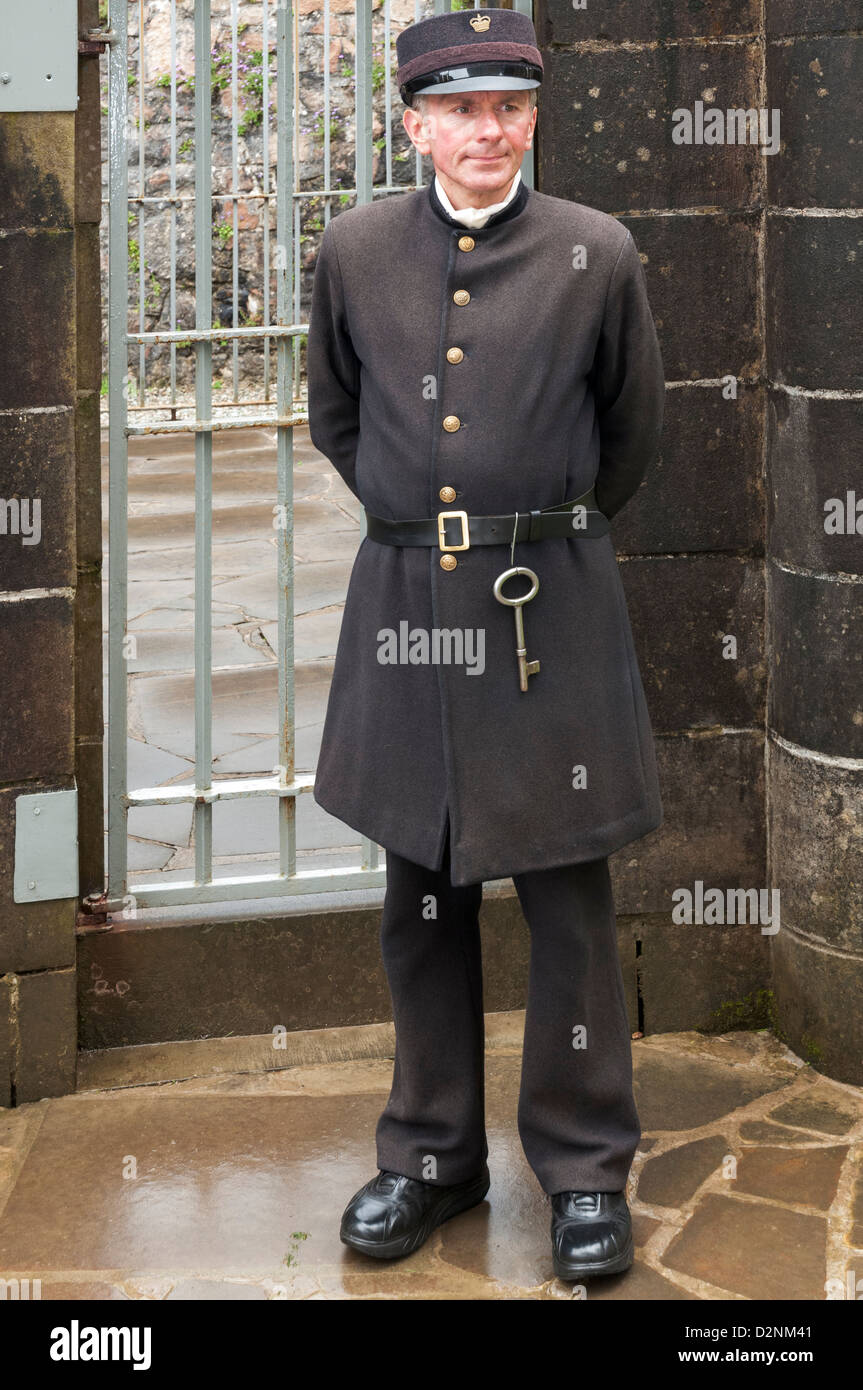 Scotland, Historic Inverary Jail, Old Jail circa 1820, Warder reenactor ...