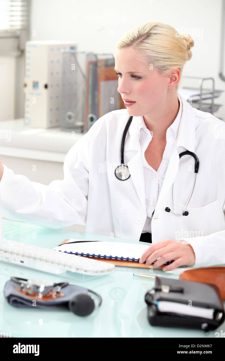 Female doctor consultation Stock Photo - Alamy