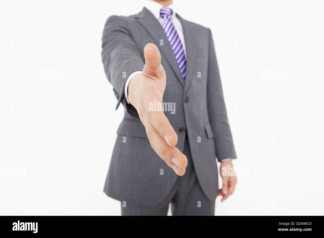 Businessman ready for an handshake Stock Photo - Alamy
