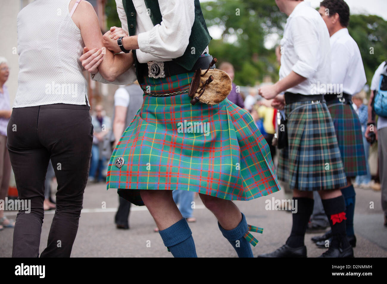 People in Plockton dancing traditional highland dance at the Plockton ...