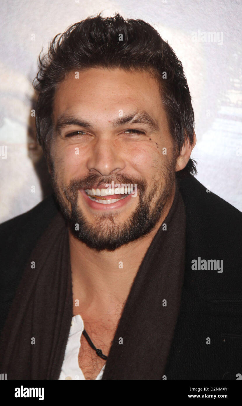 New York, USA. 29th January 2013. Actor JASON MOMOA attends the New ...