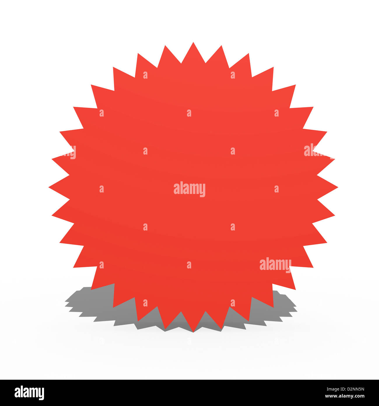 A 3d multi point star on a white background Stock Photo - Alamy