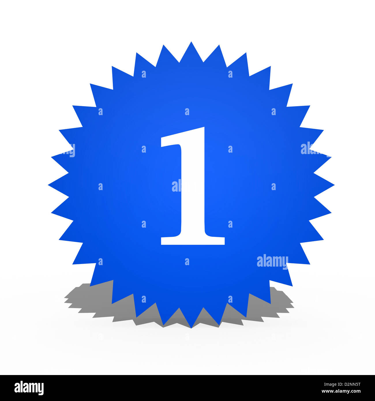 A 3d multi point star on a white background Stock Photo - Alamy