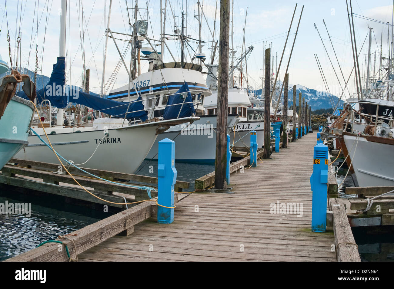 Scene in Crescent Harbor, Sitka, Alaska, USA Stock Photo - Alamy