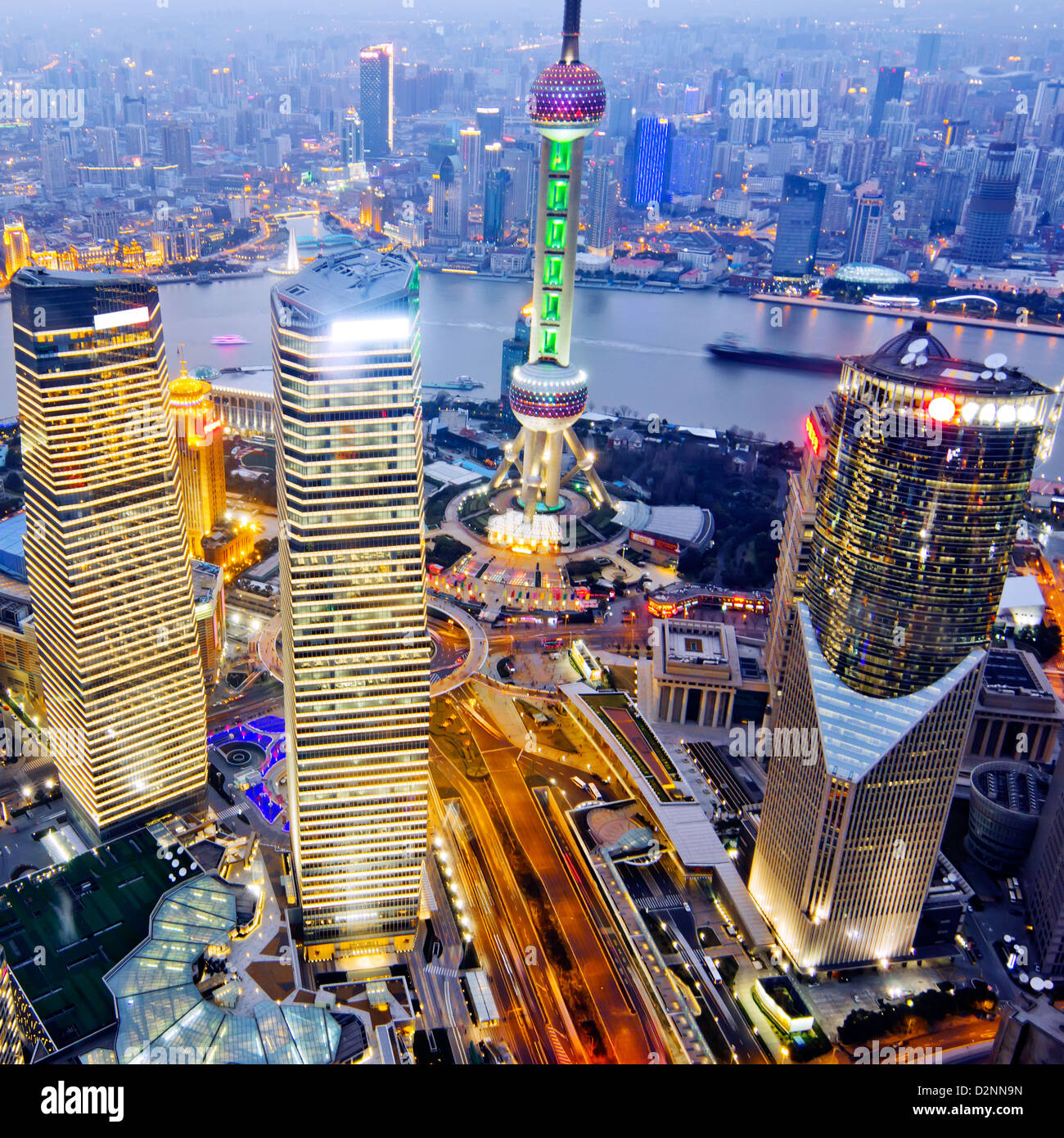 shanghai lujiazui finance and trade zone skyline Stock Photo - Alamy