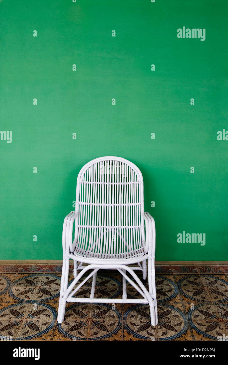 Chair in front of a wall, Lalitha Mahal, Mysore, Karnataka, India Stock ...