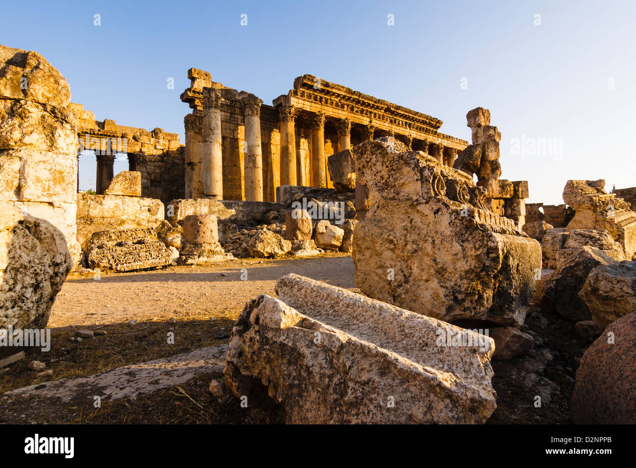 Temple of Bacchus. Baalbek, Lebanon Stock Photo - Alamy