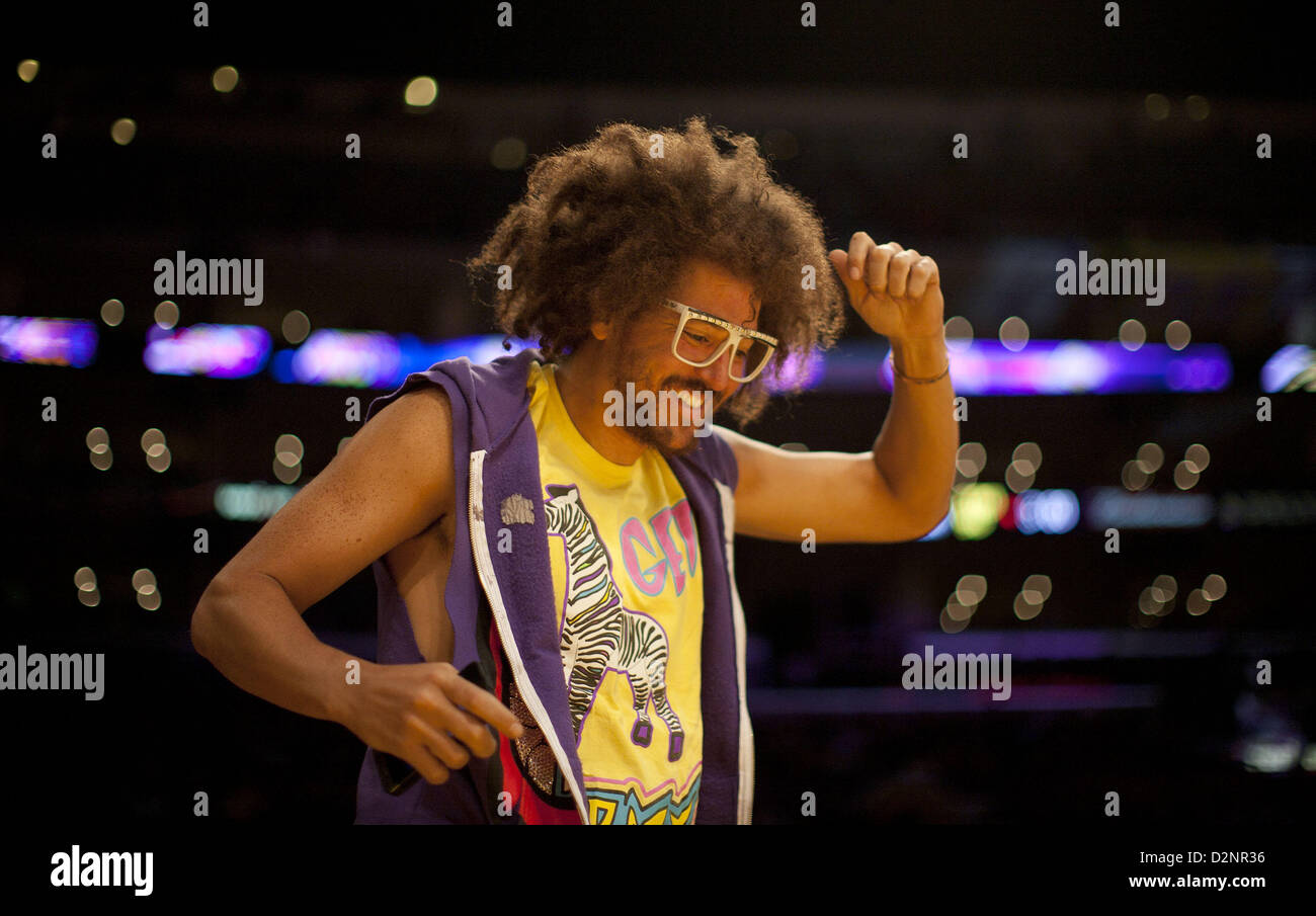 Los Angeles, California, USA. 29th January 2013. RedFoo of LMFAO ...