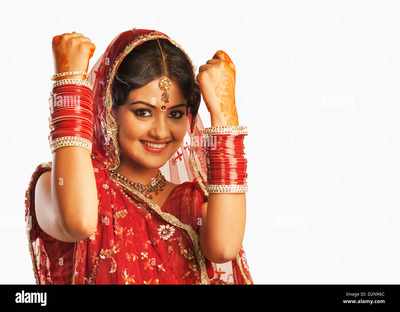 Portrait of a bride in a traditional wedding dress Stock Photo - Alamy