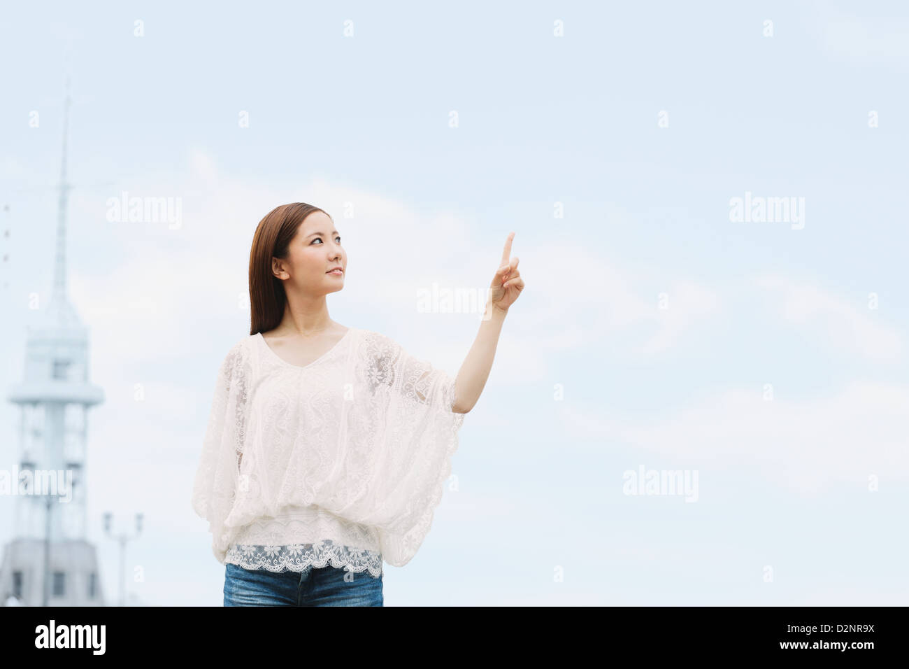 Pointing japan hi-res stock photography and images - Alamy