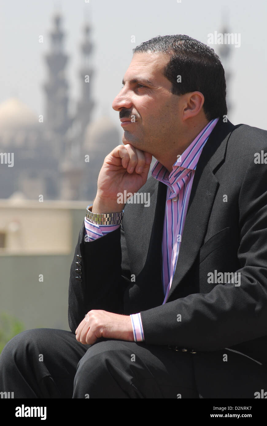 Egyptian Islamic activist and television preacher Amr Khaled, hugely ...