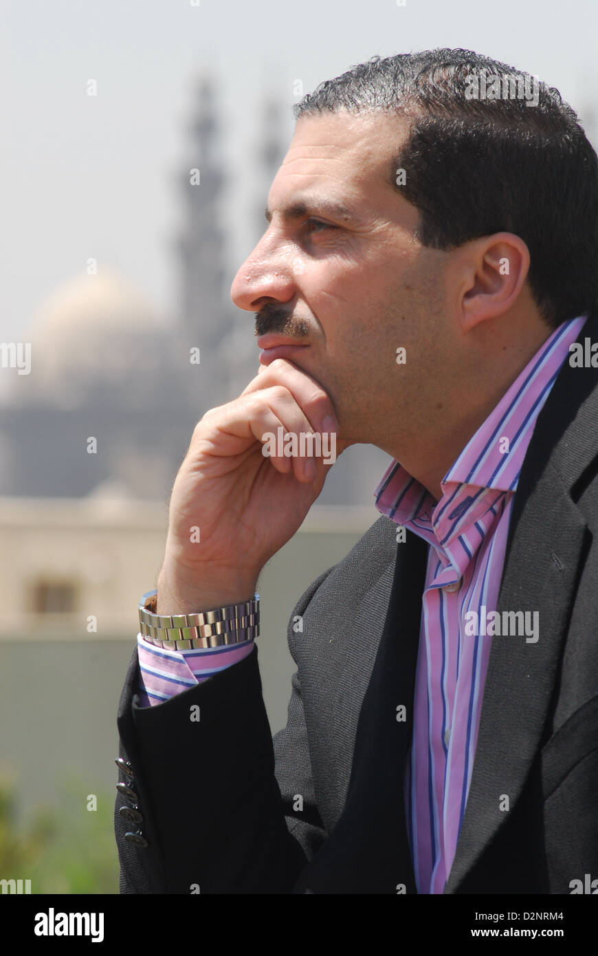 Egyptian Islamic activist and television preacher Amr Khaled, hugely ...