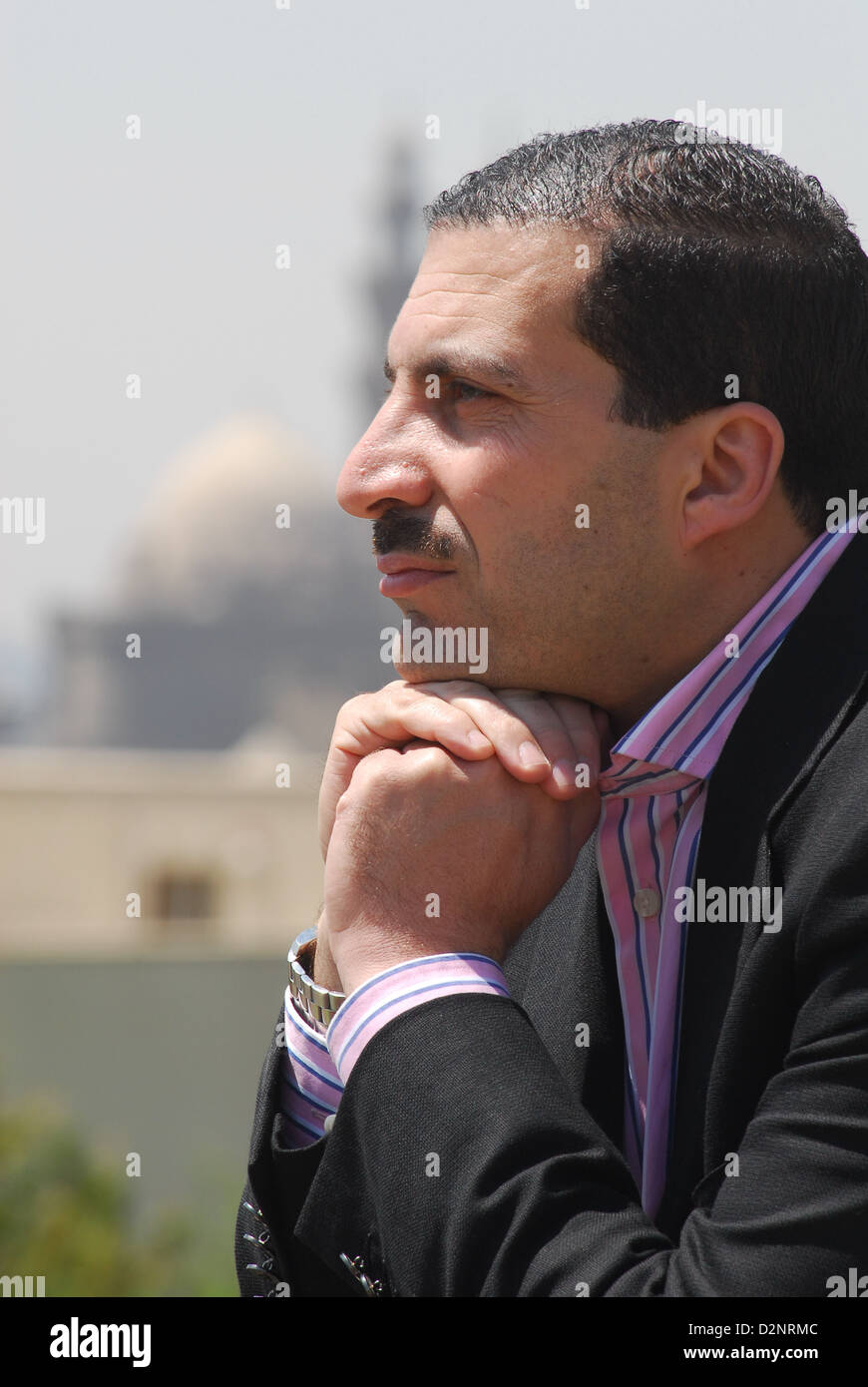 Egyptian Islamic activist and television preacher Amr Khaled, hugely ...