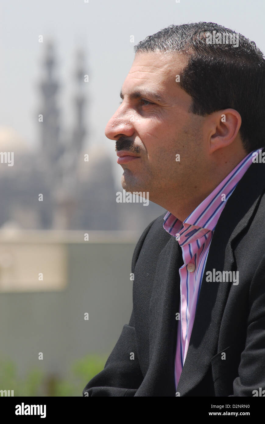 Egyptian Islamic activist and television preacher Amr Khaled, hugely popular in the Arab and ...