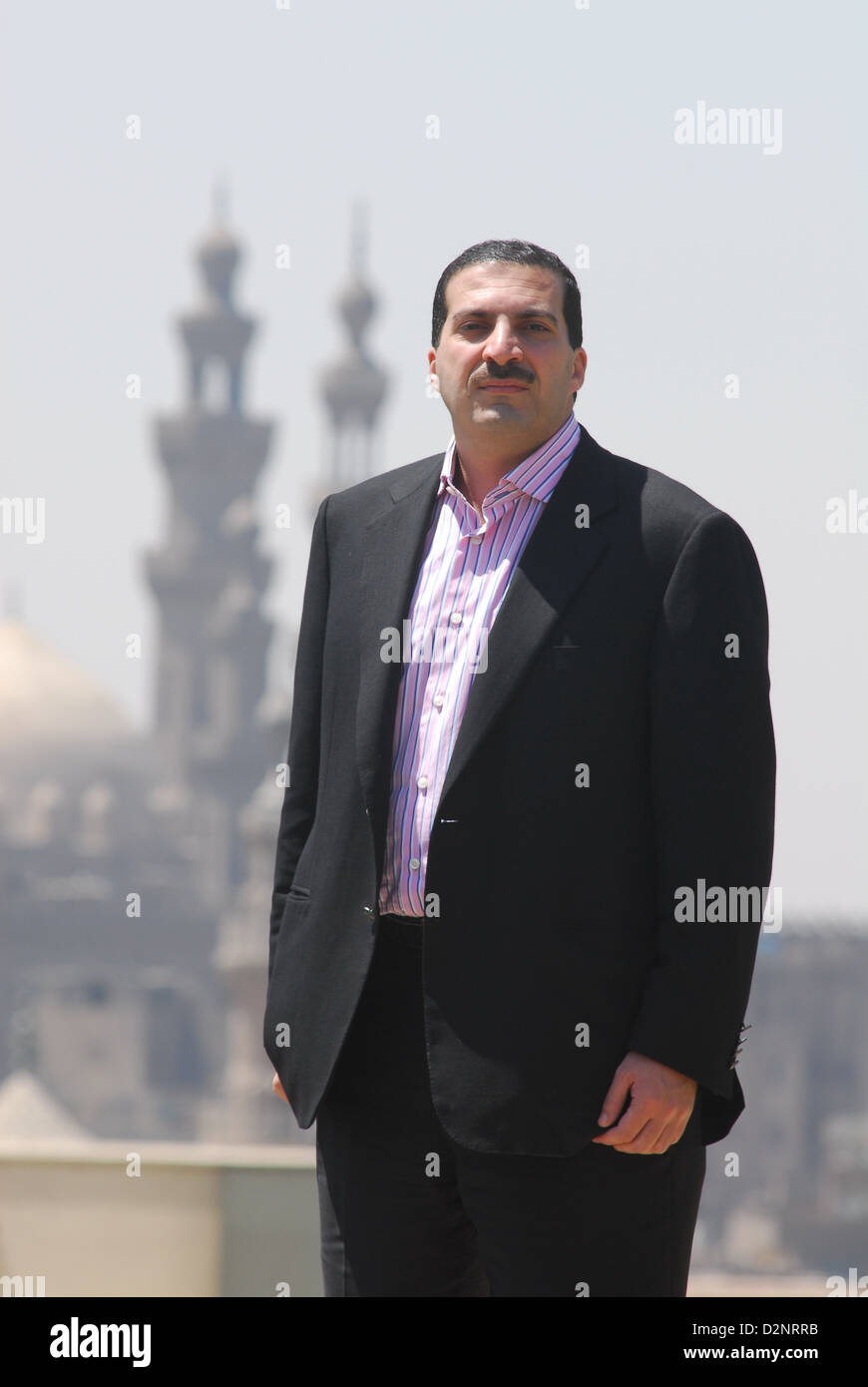 Egyptian Islamic activist and television preacher Amr Khaled, hugely popular in the Arab and ...