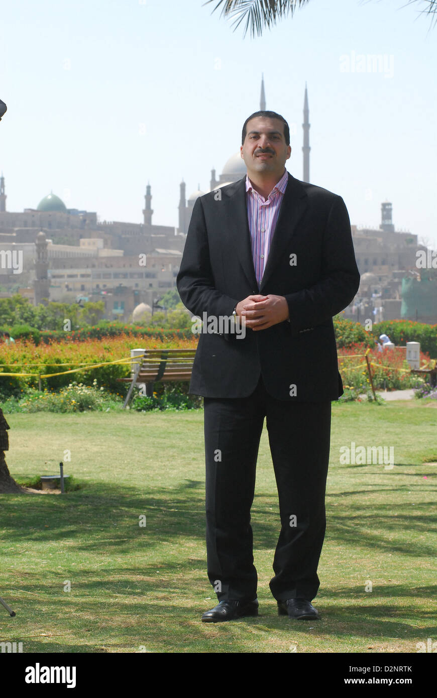 Egyptian Islamic activist and television preacher Amr Khaled, hugely ...
