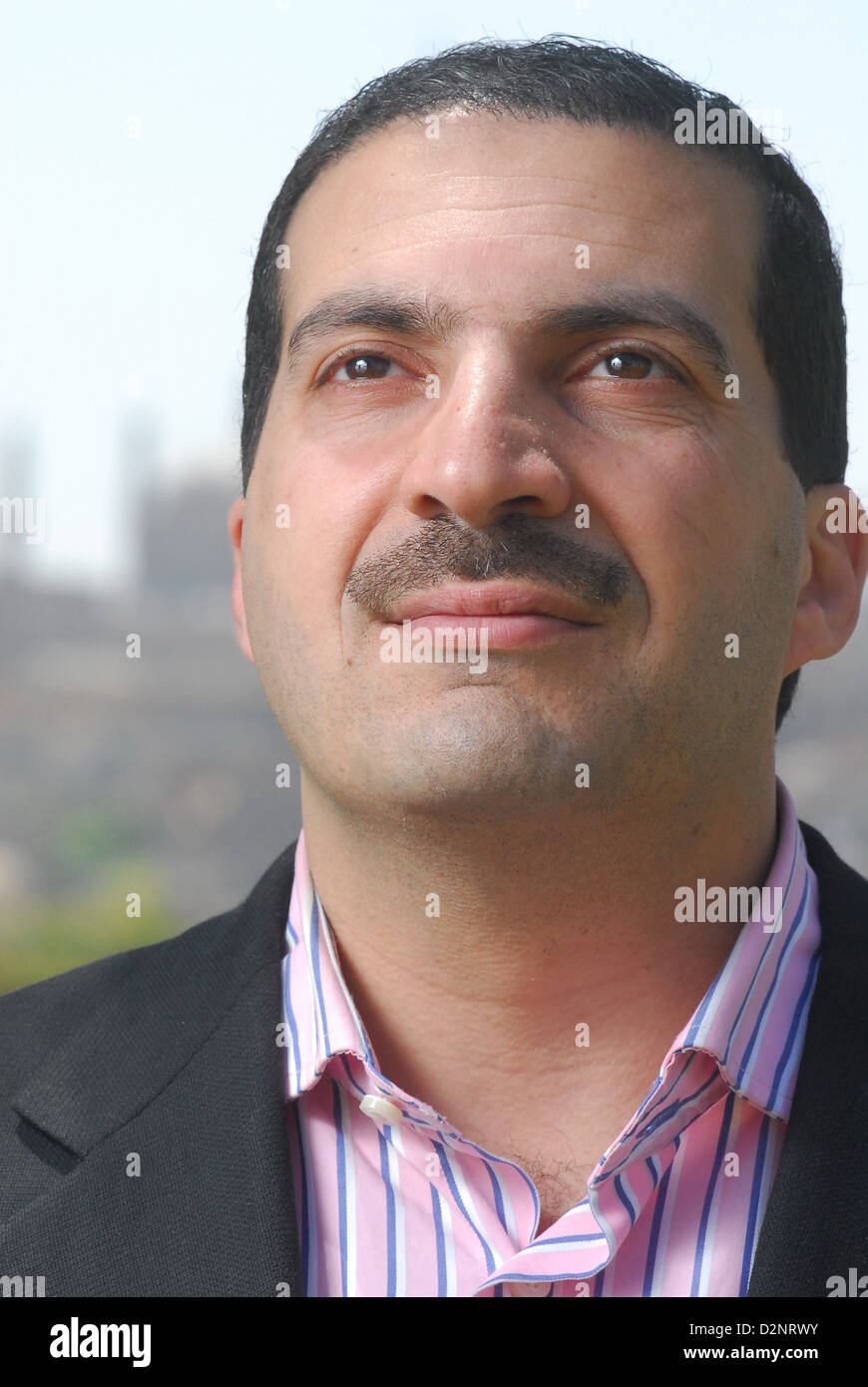 Egyptian Islamic activist and television preacher Amr Khaled, hugely popular in the Arab and ...