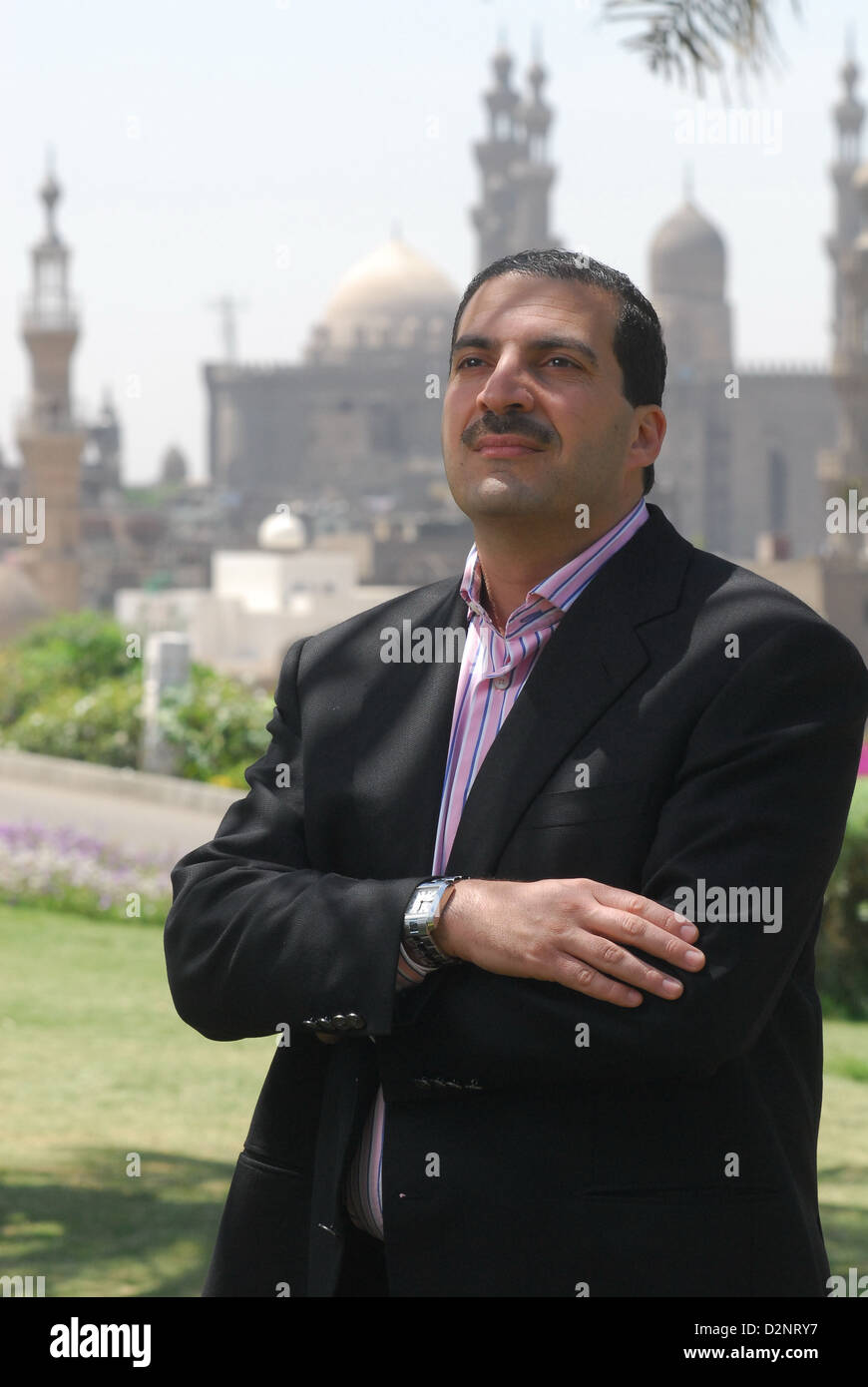 Egyptian Islamic activist and television preacher Amr Khaled, hugely ...