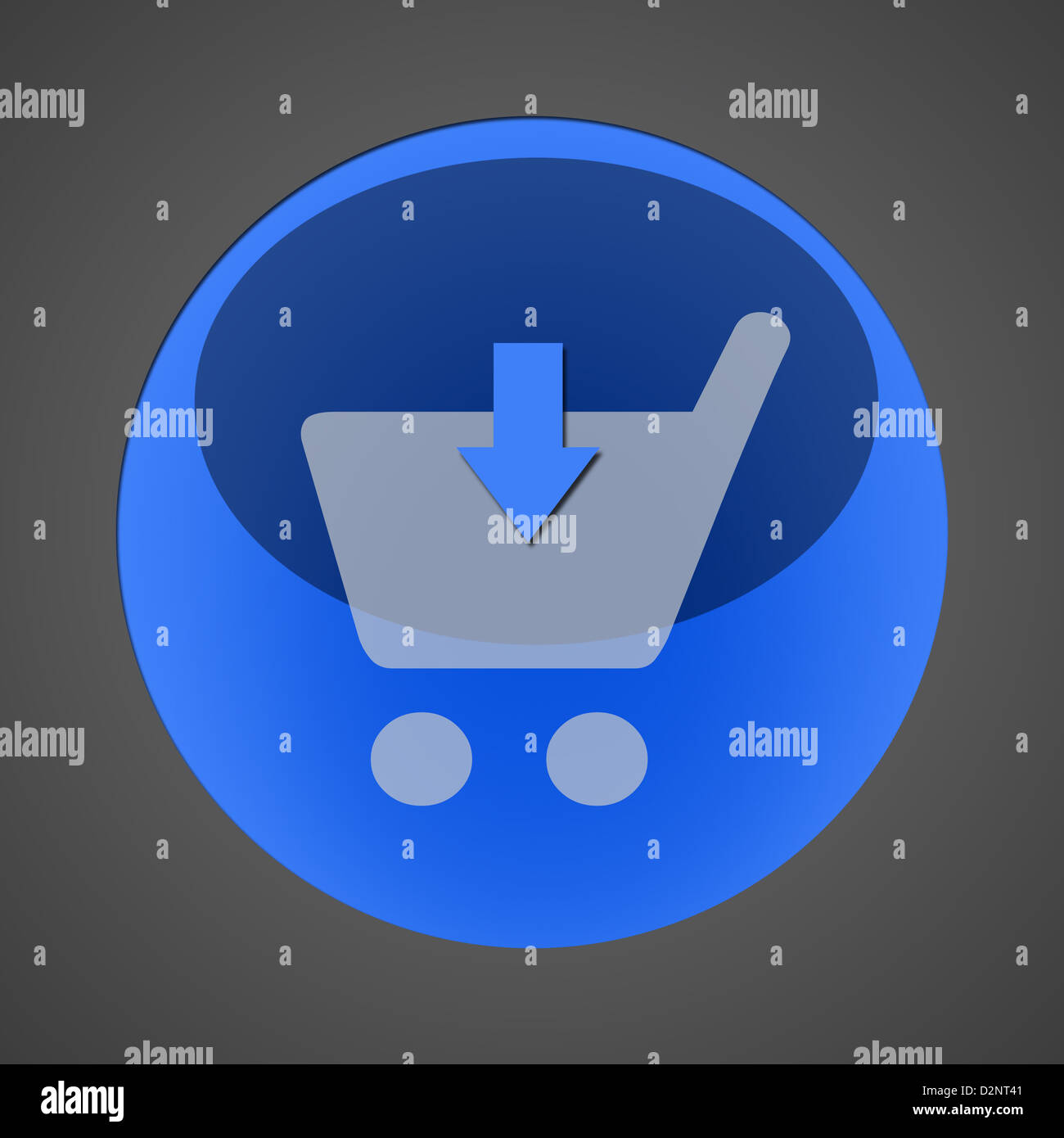 E commerce buttons isolated against a white background Stock Photo - Alamy
