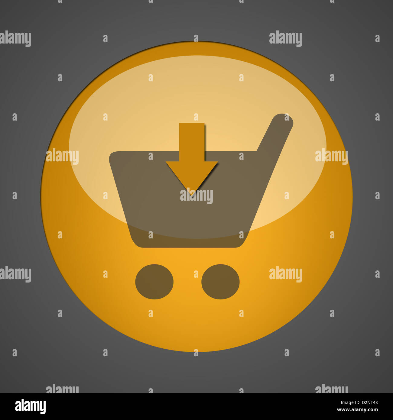 E commerce buttons isolated against a white background Stock Photo - Alamy
