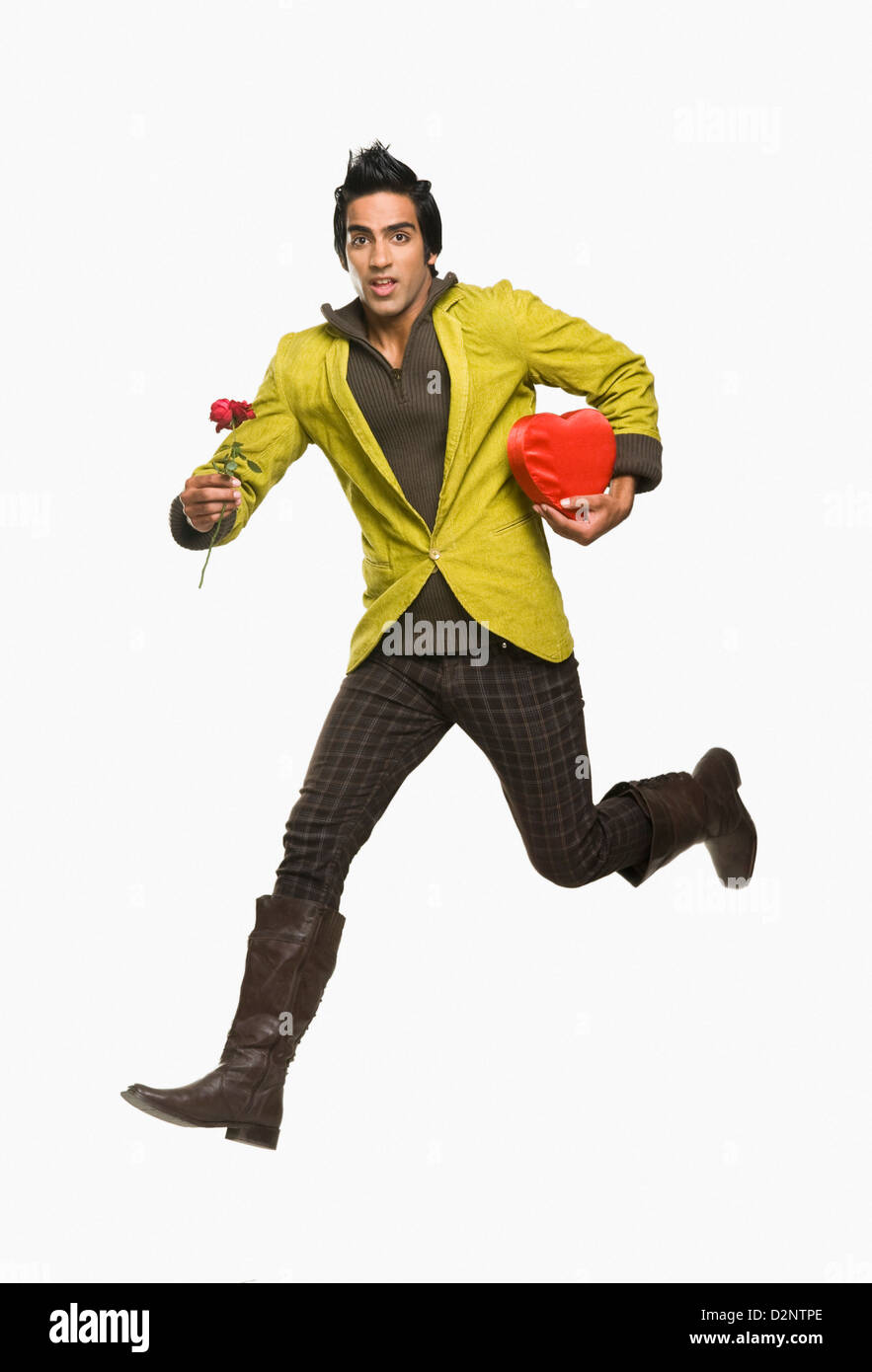 Indian man running Cut Out Stock Images & Pictures - Alamy
