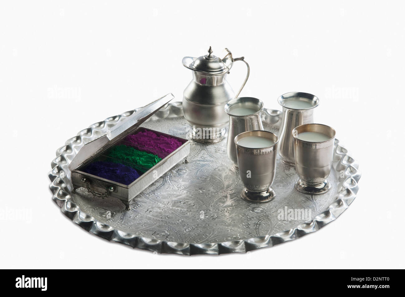 Indian food thali Cut Out Stock Images & Pictures - Alamy